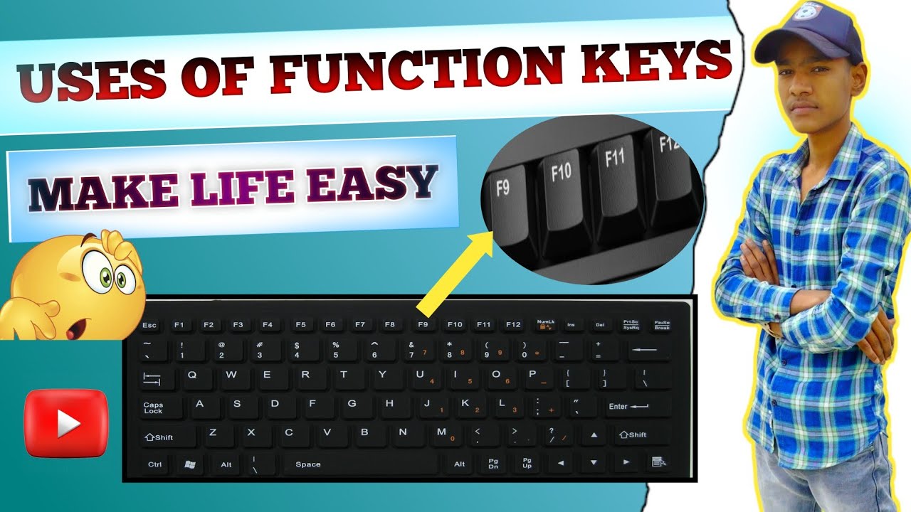 what is the use of Function key in computer F1 to F12?function key kya ...
