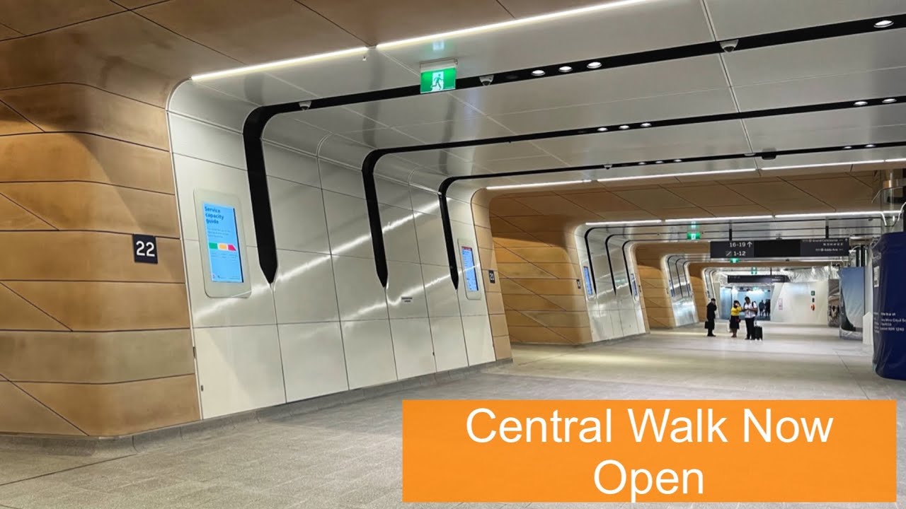 Sydney Trains Vlog 1998: Central Walk Now Partially Open - YouTube