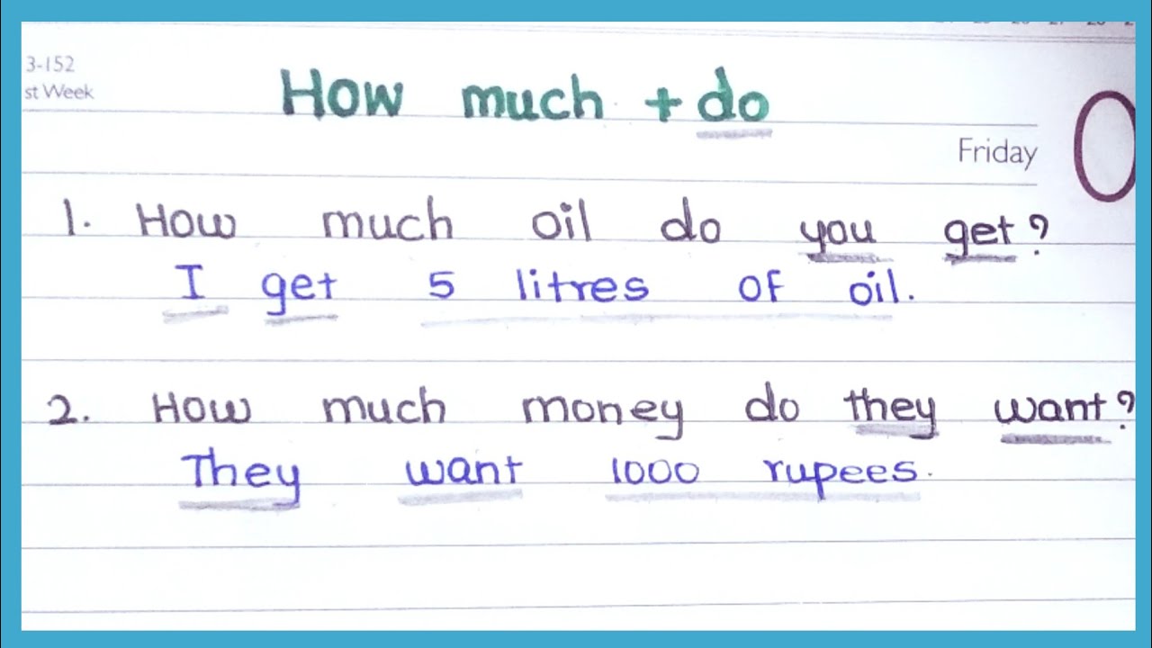 How much + do type of sentences || JSJ JESY SPOKEN ENGLISH - YouTube Music