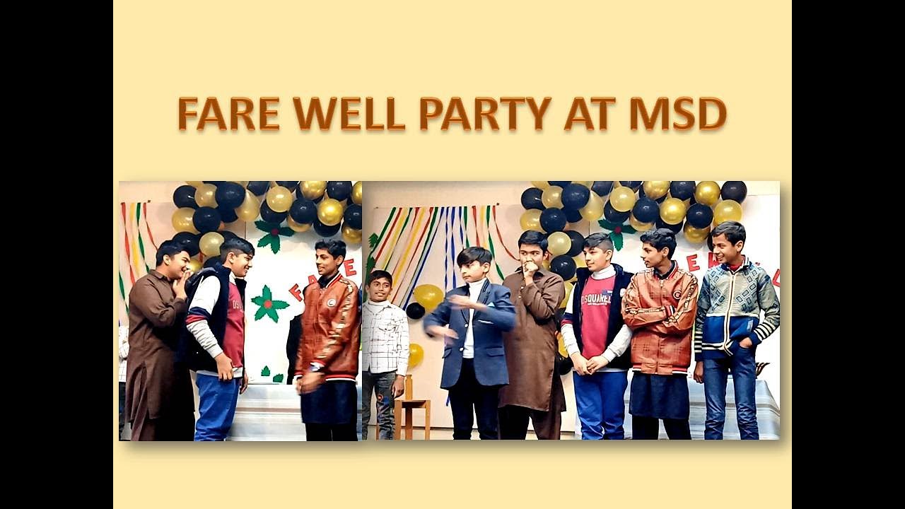 FARE WELL PARTY 1 AT MSD | CLASS 7, CLASS 8 2022 | - YouTube