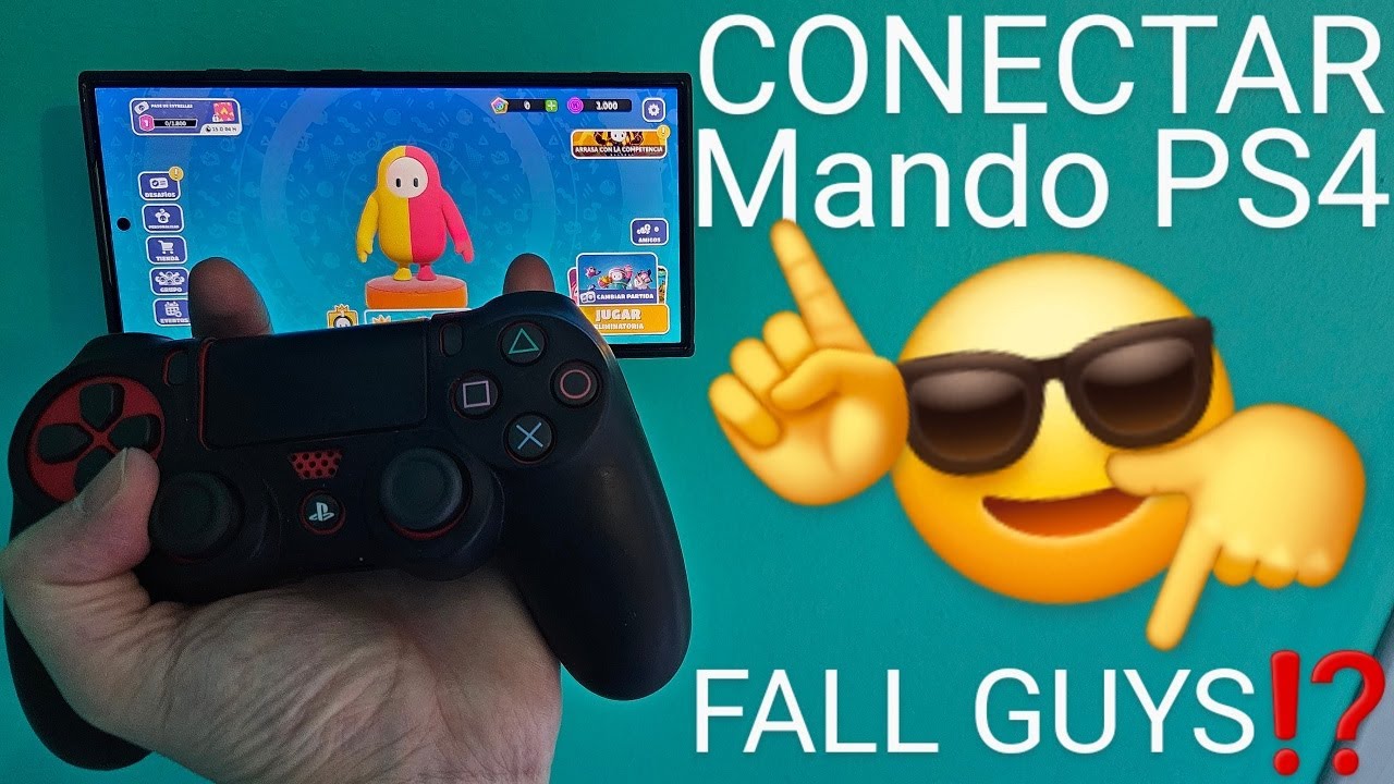 📱🎮 Cómo JUGAR a FALL GUYS con MANDO de PLAYSTATION 4 en ANDROID y ...