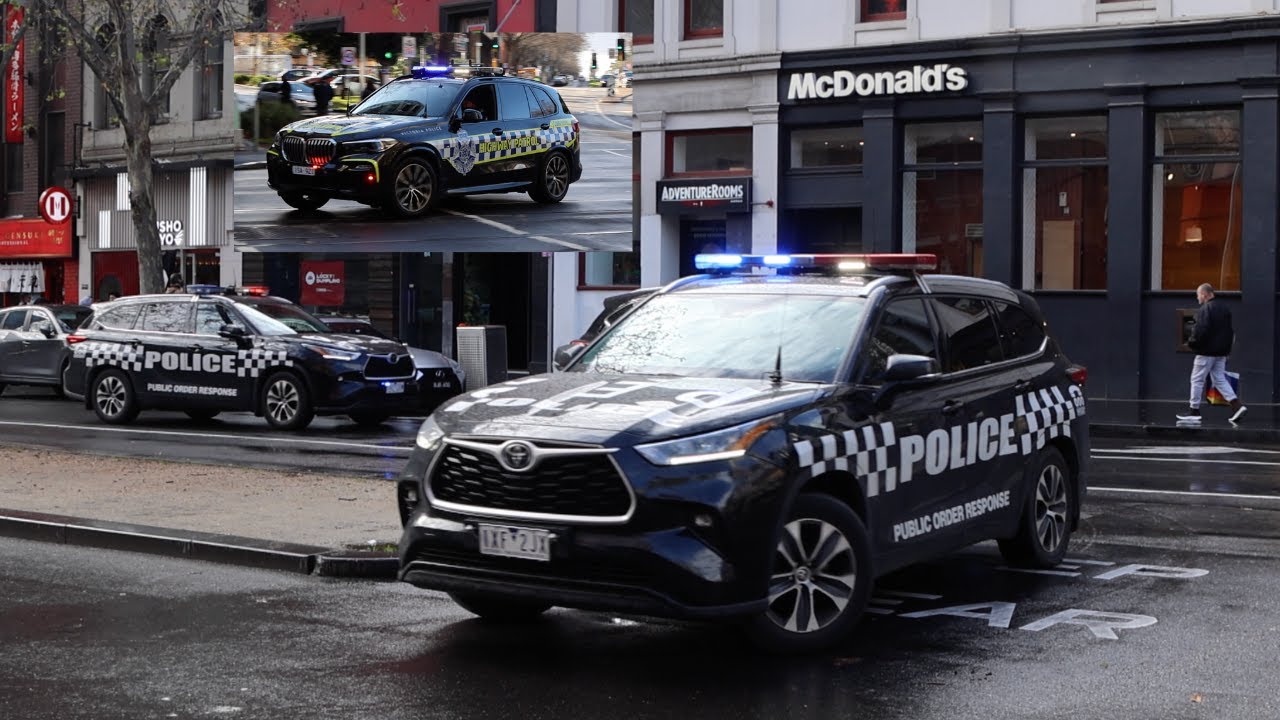VICPOL | Various PORT + Highway Patrol Units Responding to Protest ...