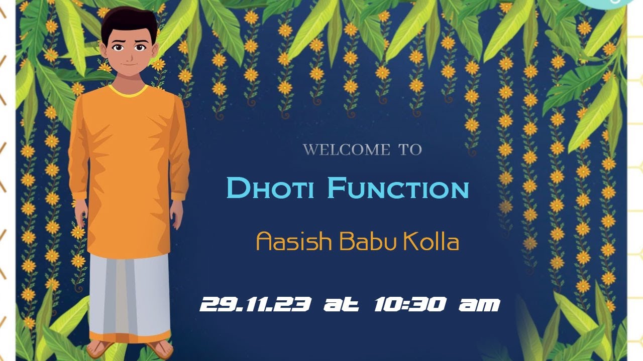 Aasish Babu kolla Panchala Function - YouTube