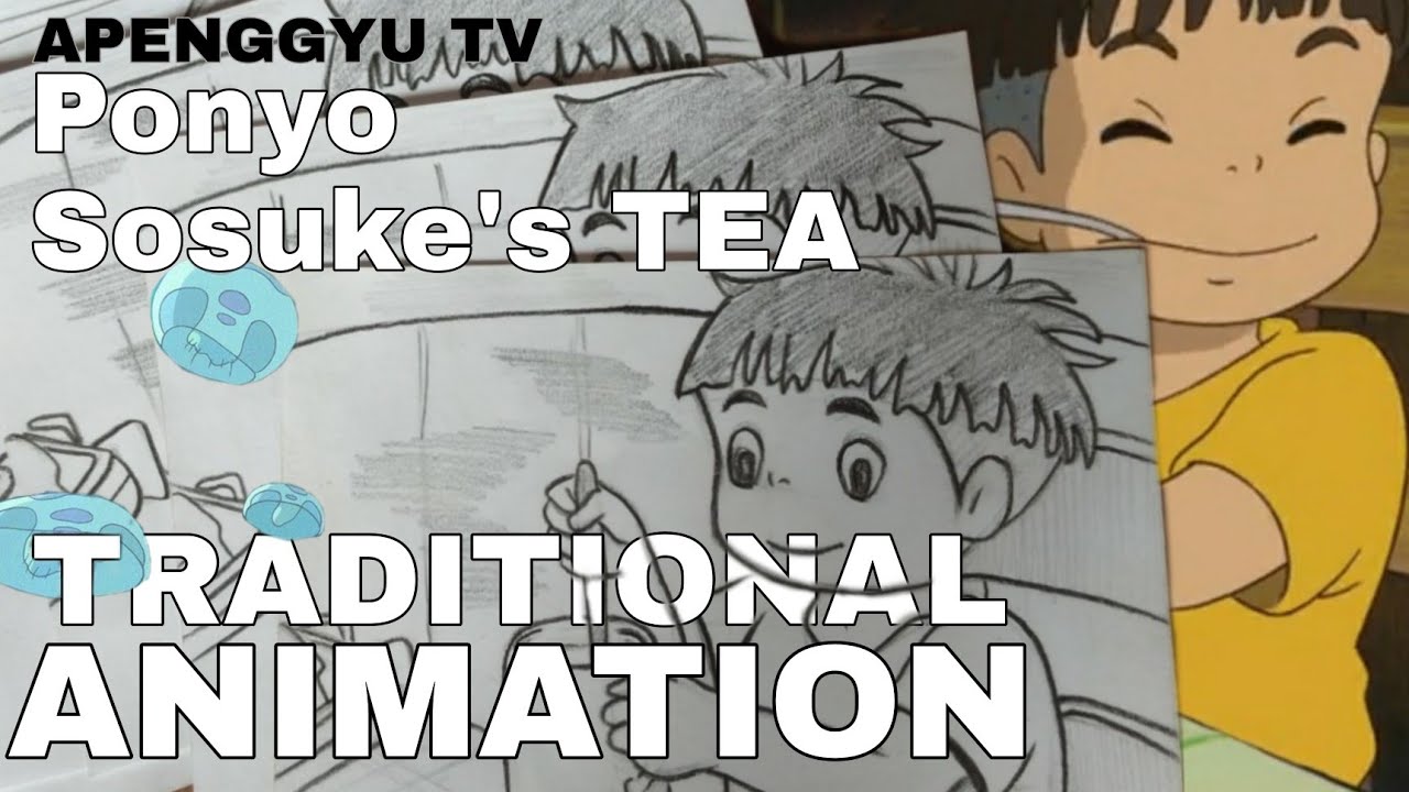 (PONYO) Sosuke's tea TRADITIONAL ANIMATION ¦ apenggyu tv - YouTube