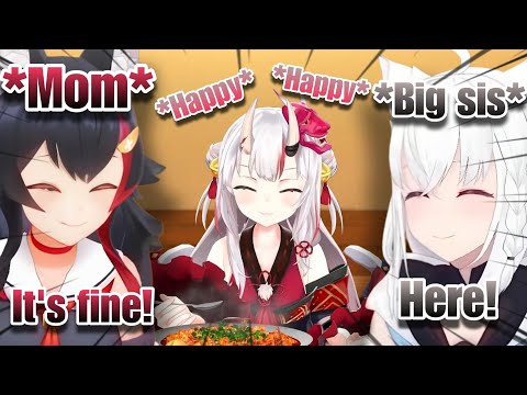 Ayame Gets Spoiled as Fubuki & Mio Grill All The Meat for Her [Hololive] 
