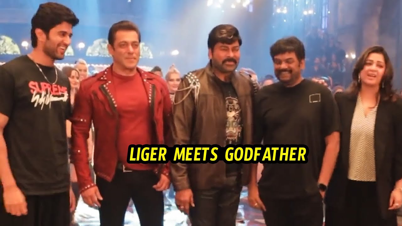 Liger Movie Team Meets Godfather Team | Chiranjeevi | Salman Khan ...