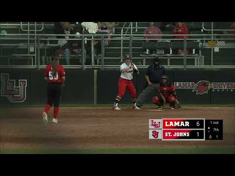 Lamar University Softball vs St. Johns - YouTube