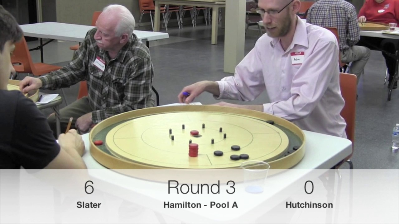 Crokinole 2017 Hamilton Pool A - Slater v Hutchinson - YouTube