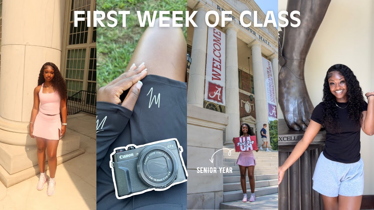 COLLEGE VLOG: FIRST WEEK OF CLASSES AT THE UNIVERSITY OF ALABAMA ️ ...