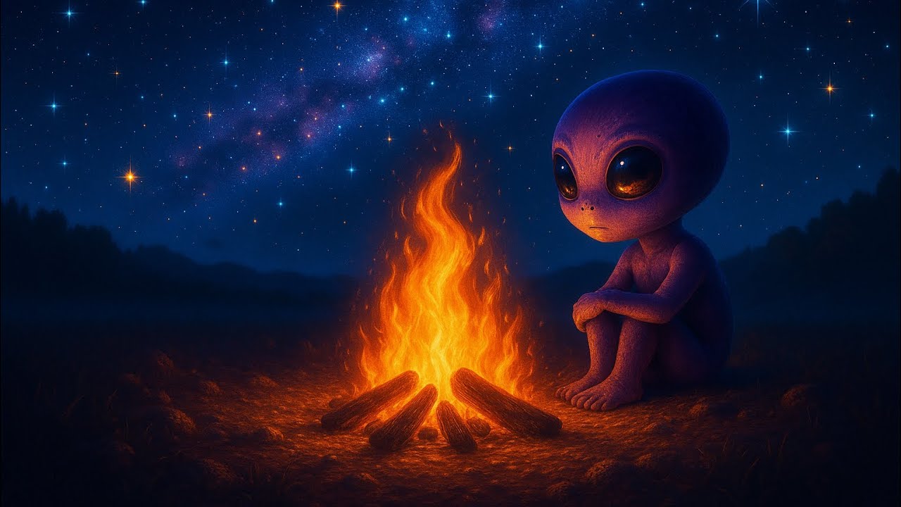 Night Forest & Cozy Fireplace Ambience | Relax, Sleep, Study | Lumo’s ...
