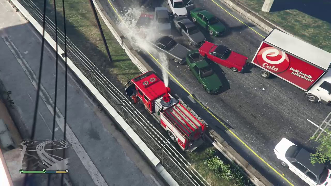 GTA 5 Firefighter Mod New Firetruck With Working Fire Hose & Nozzle ...