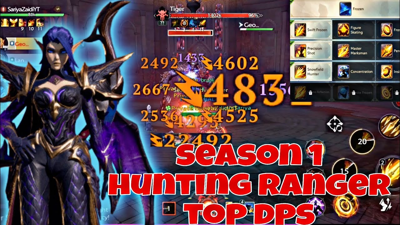 🎯Hunting Ranger Top Dps On Bloody Nightmare and Season Talents ...