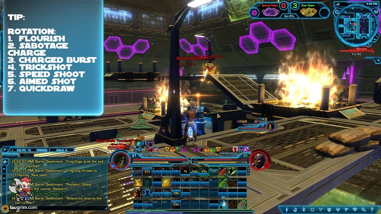 SWTOR Sharpshooter Gunslinger (Marksmanship Sniper) Mechanics in PVP ...