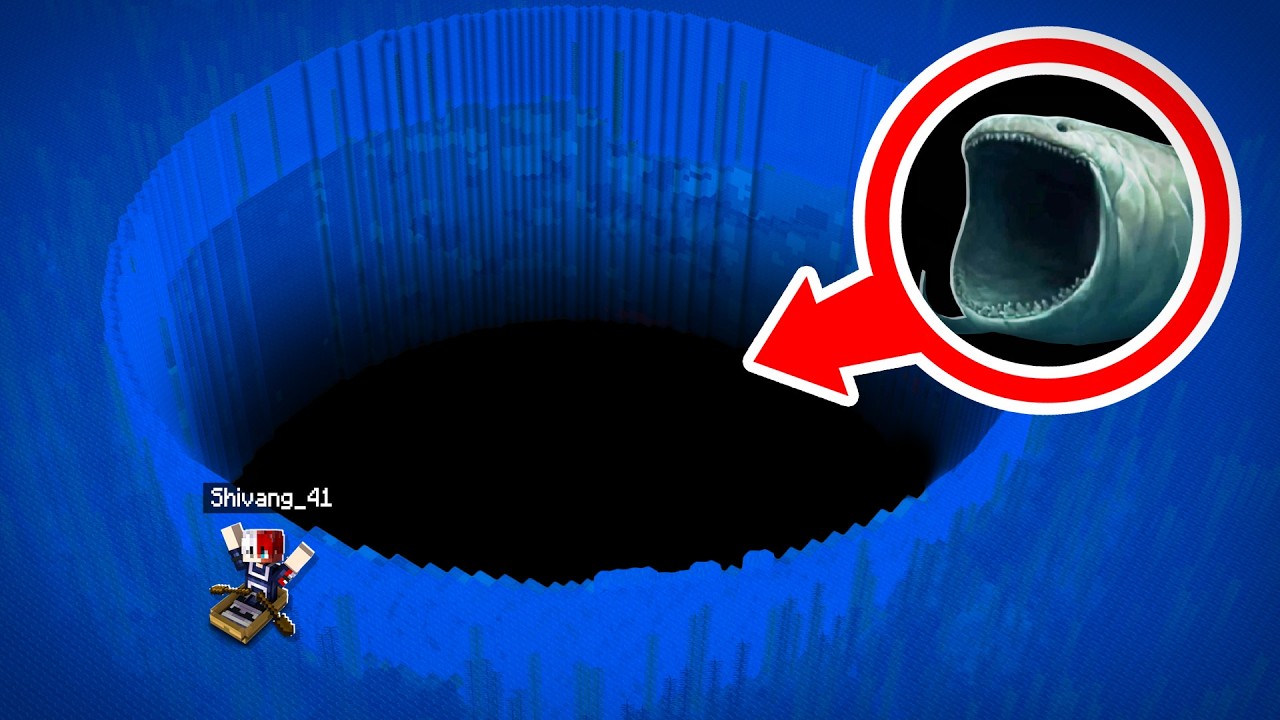 Shivang Found Scary BLOOP Monster In Ocean In Minecraft!! - YouTube