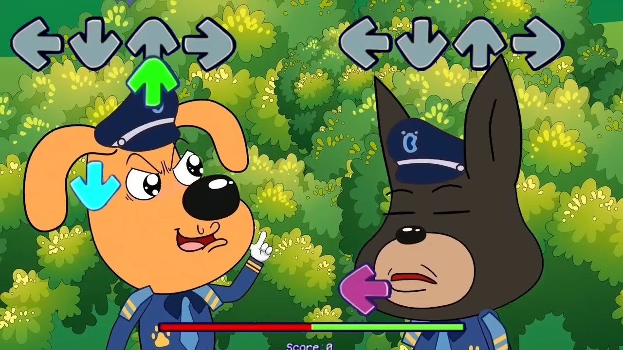 Sheriff Labrador Police Cartoon Part 13 | FNF x Sheriff Labrador ...