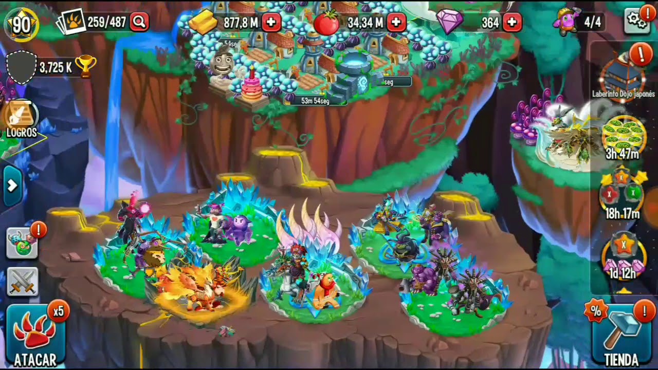 Uru Review 1-70 Mejores Ataques / Monster Legends - YouTube