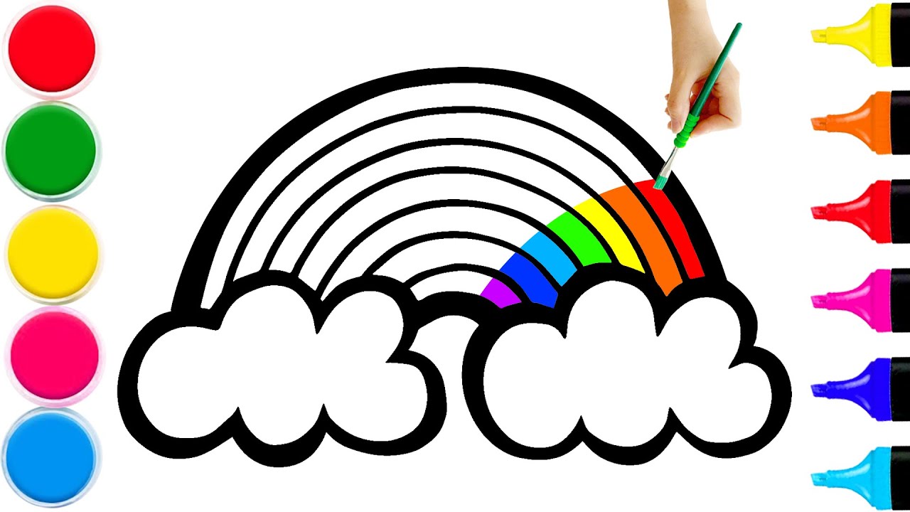 How to Draw a Rainbow | Easy Step by Step - YouTube