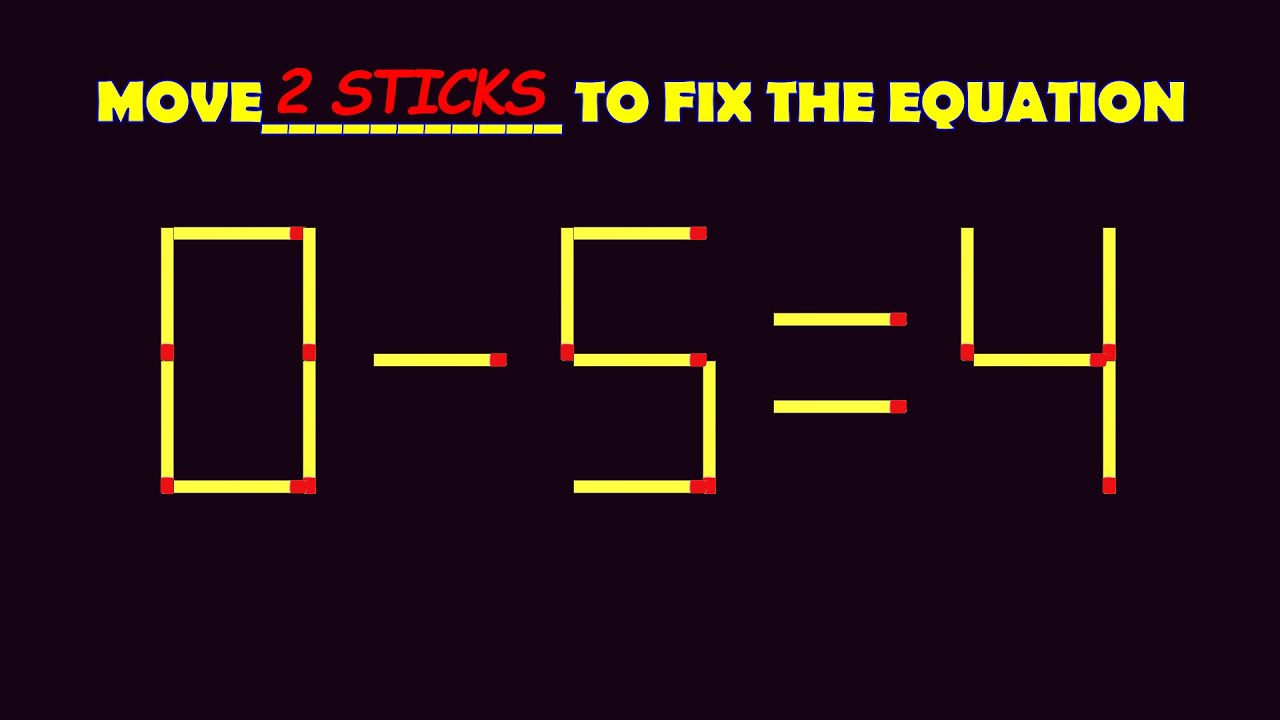 Matchstick Magic 1 | Fix by Moving Matchsticks| Matchstick Puzzles with ...
