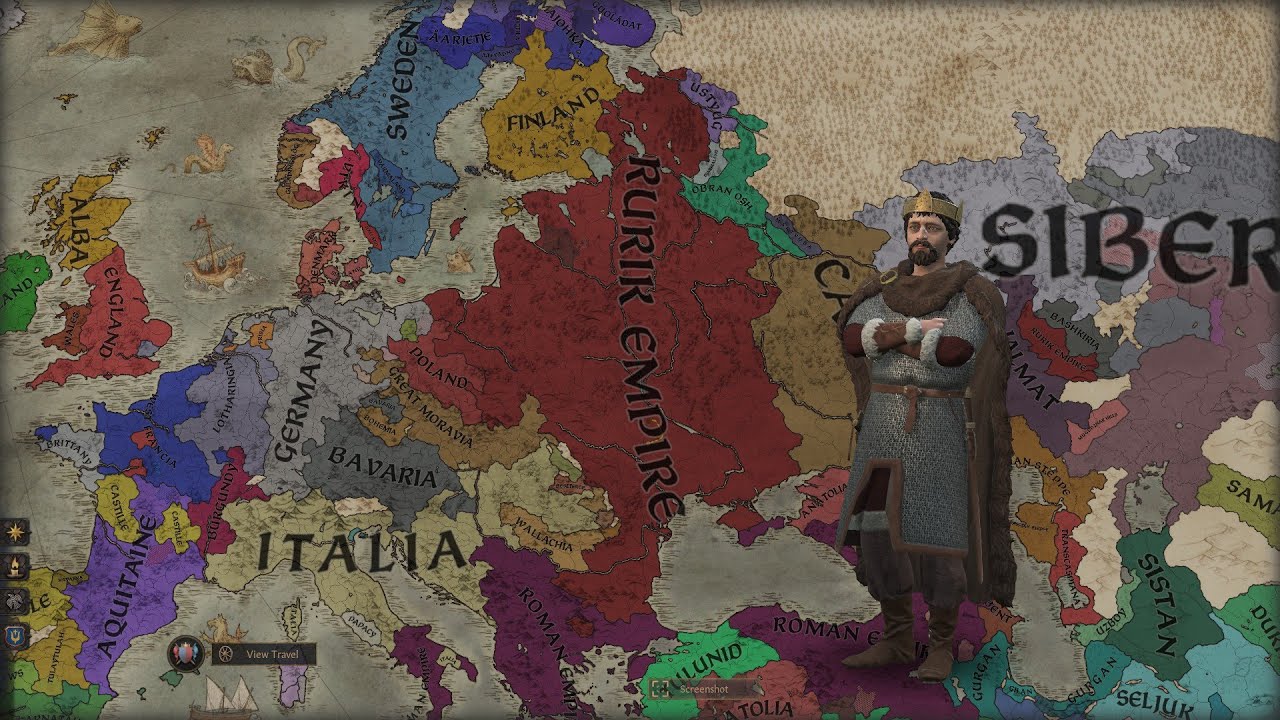Crusader Kings 3 867 start date: Rurikid Russia timelapse - YouTube