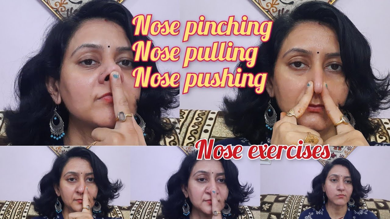 👃Nose pulling/nose pinching/nose pushing and others exercise /👃Get ...