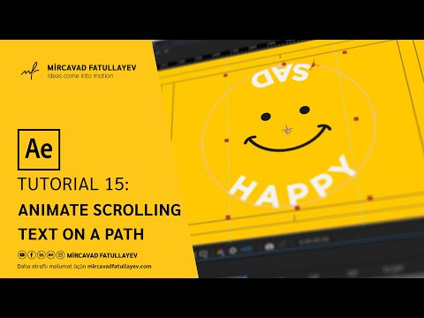 Animate Scrolling Text on a Path - After Effects Tutorial