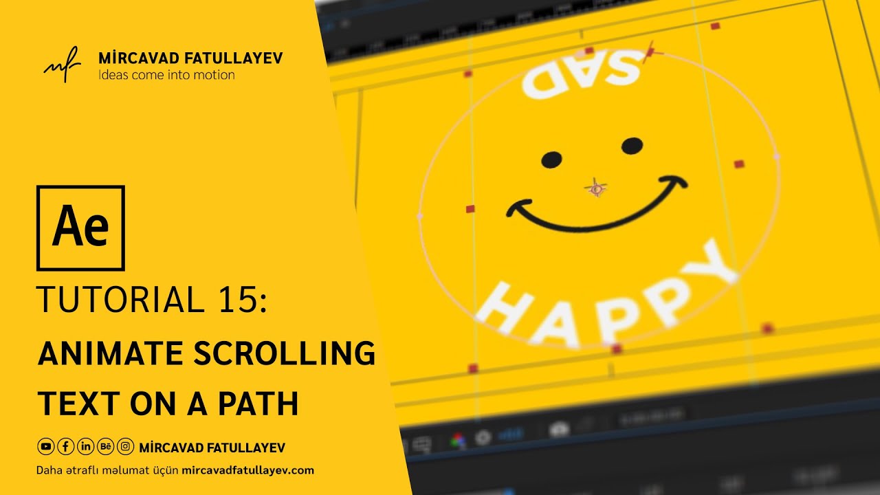 Animate Scrolling Text on a Path - After Effects Tutorial - YouTube