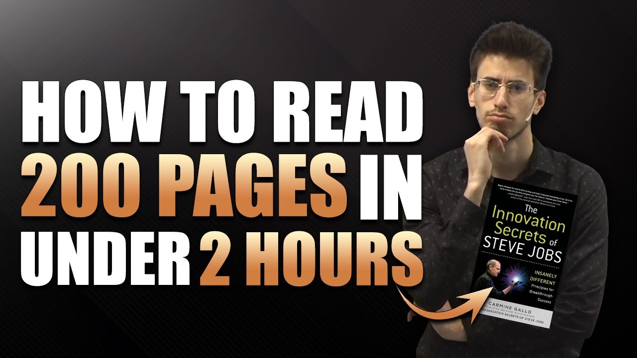 How to Read a Book in 2 hours - YouTube