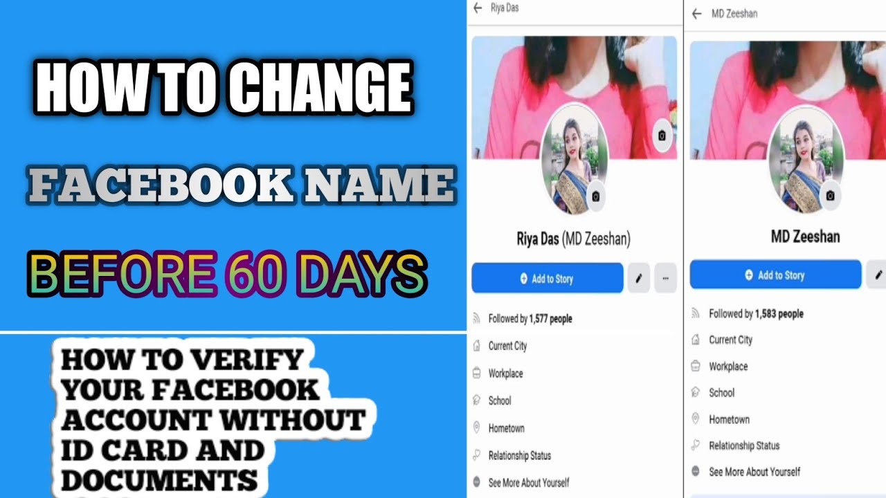 How to Change Facebook Id Name Before 60 Days | How to verify your ...