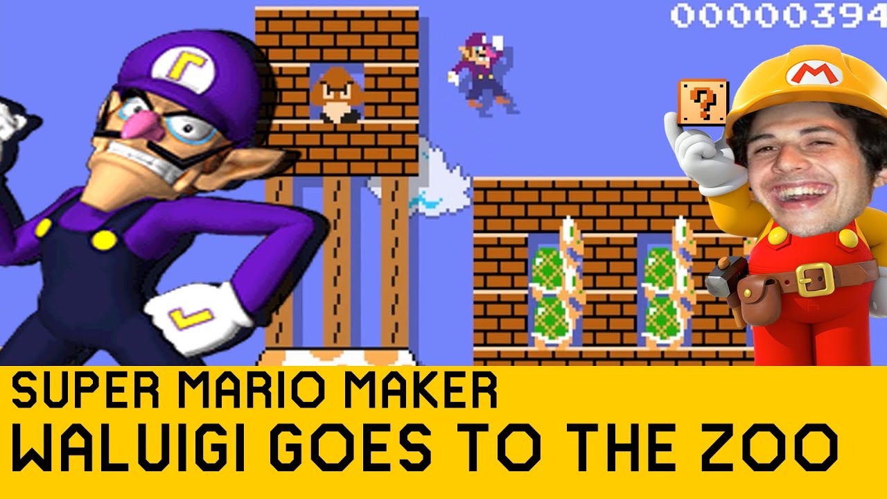 Super Mario Maker: Waluigi Goes to the Zoo & More Hogwarts! - YouTube