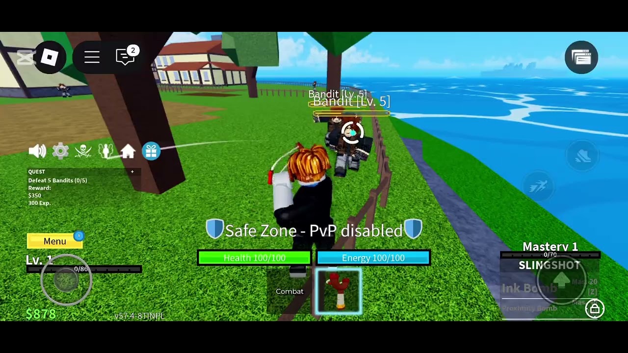 Journey from level 1 to max in blox fruits using only guns! [Part] 1 ...