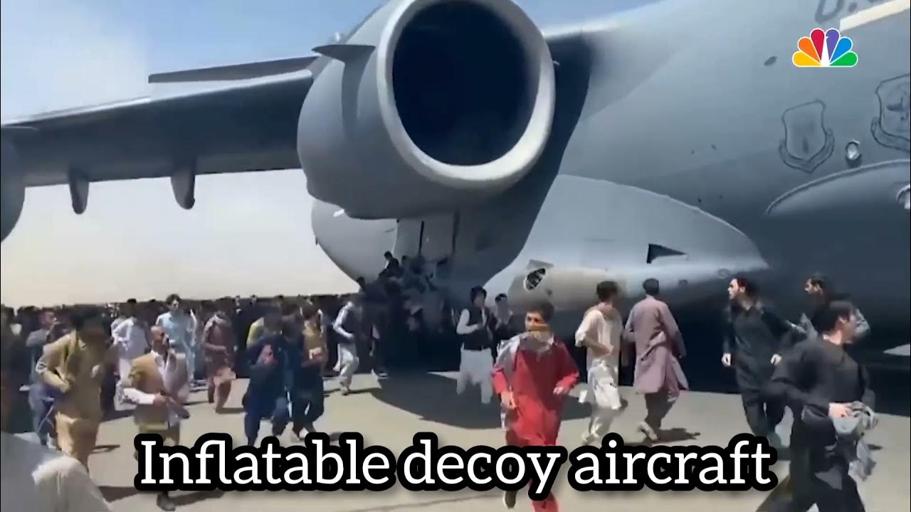 Inflatable decoy aircraft - YouTube
