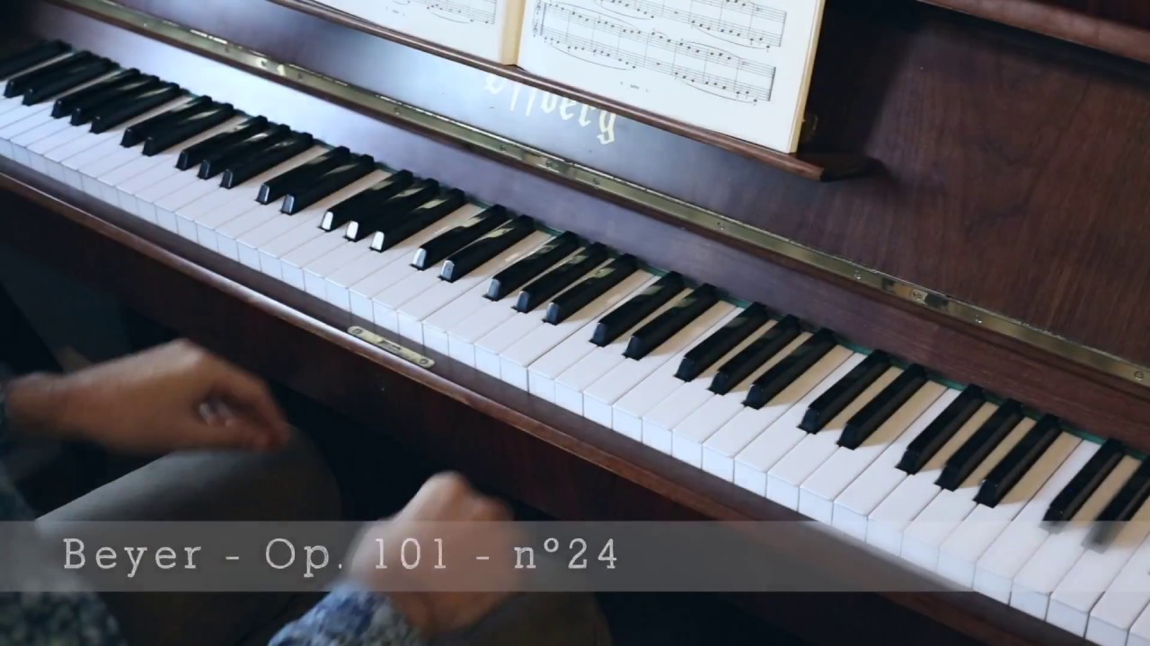 Beyer - Op. 101 - n°24 (Book with exercises for piano beginners) - YouTube