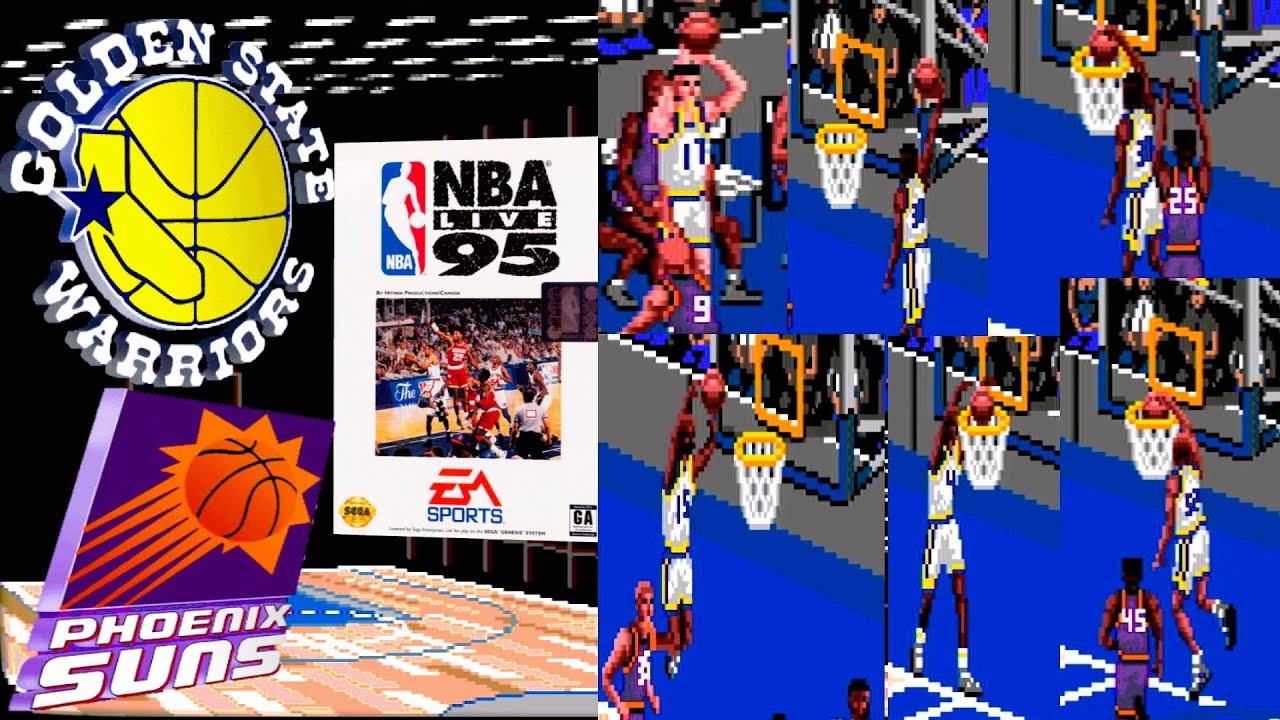 NBA Live 95 | Golden State Warriors vs Phoenix Suns | Season Game 37 ...