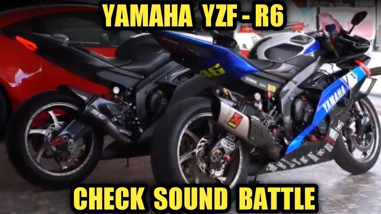 CHECK SUARA YAMAHA YZF -R6 || KNALPOT SC PROJECTS & AKRAPOVIC SLOVENIA ...