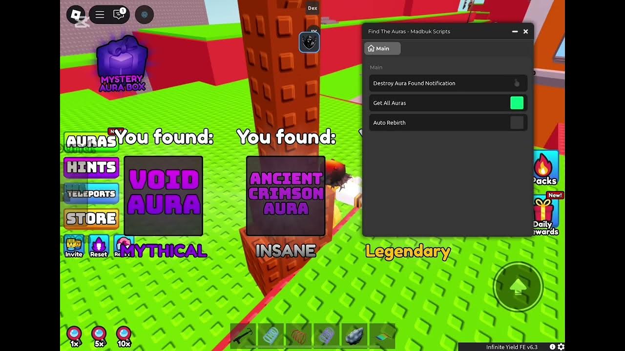 Roblox Script Showcase | Find the auras | auto farm auras - YouTube