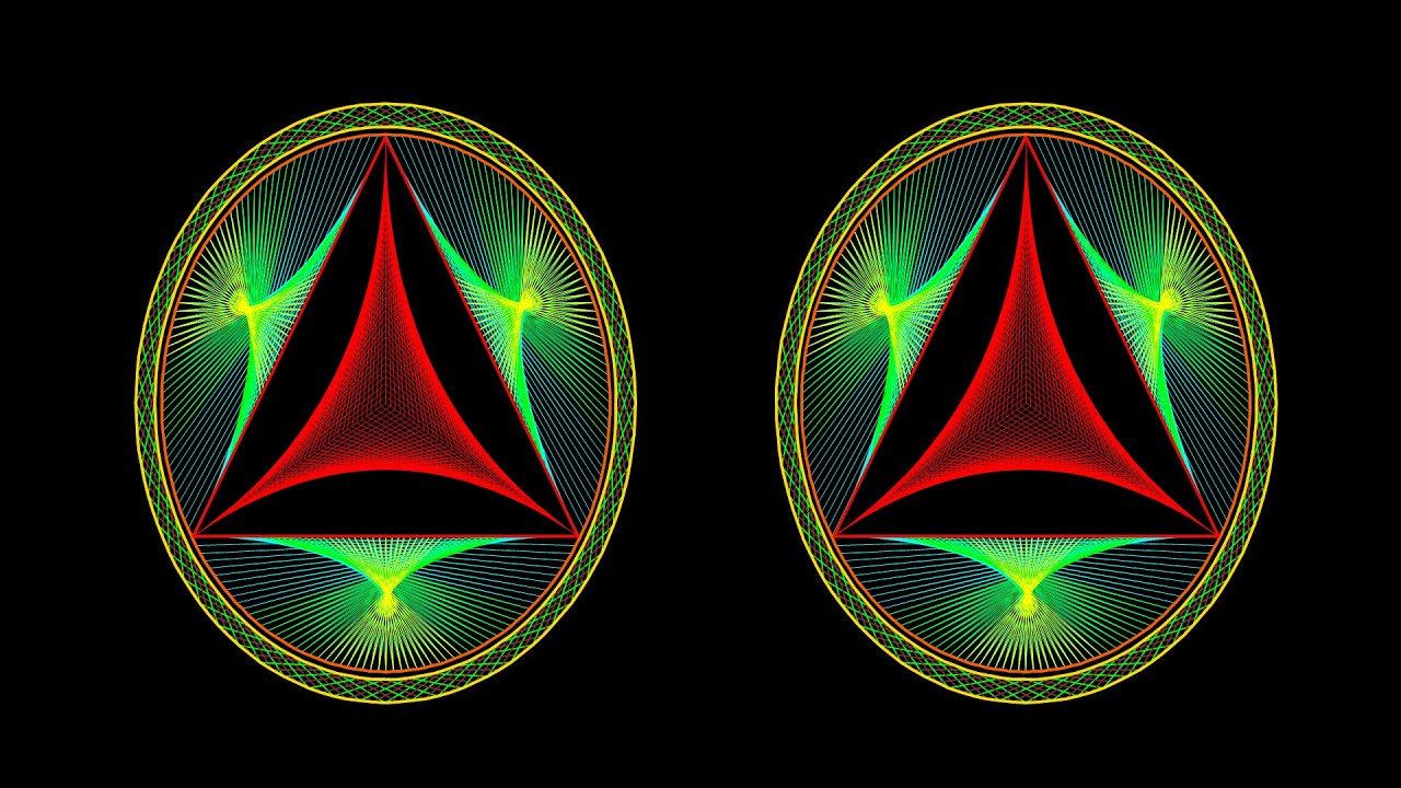 3D Triangle In Circle, Asymmetrical Morph - YouTube