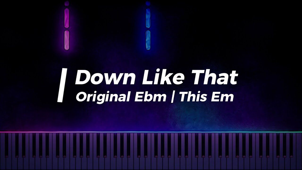 [PIANO TUTORIAL] Down Like That - Bryson Tiller (Easy Key) - YouTube