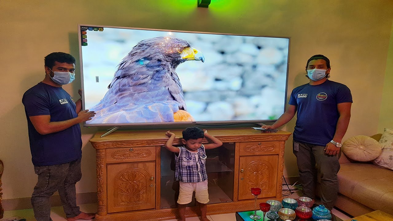 Jvco 75 Android Smart Led Tv Home Delivery And Installation Done - YouTube