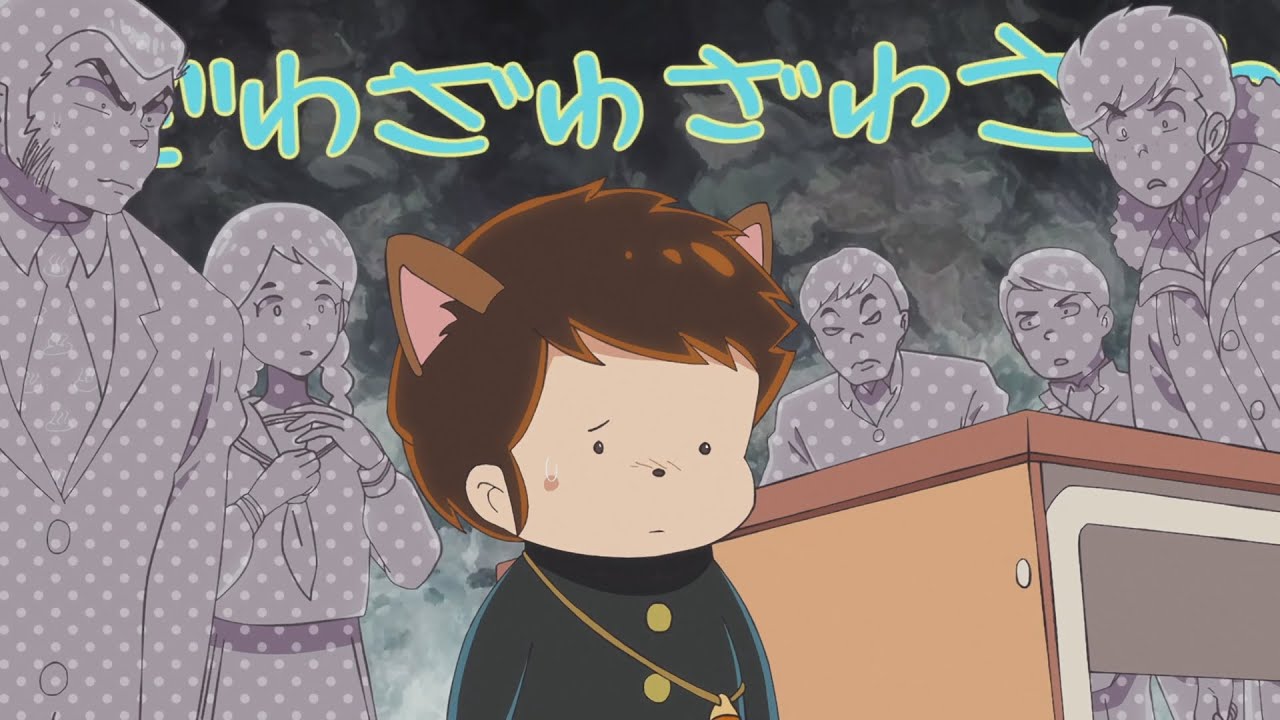 The fox follows Shinobu to Tomobiki School and becomes Ataru? 0_o ...