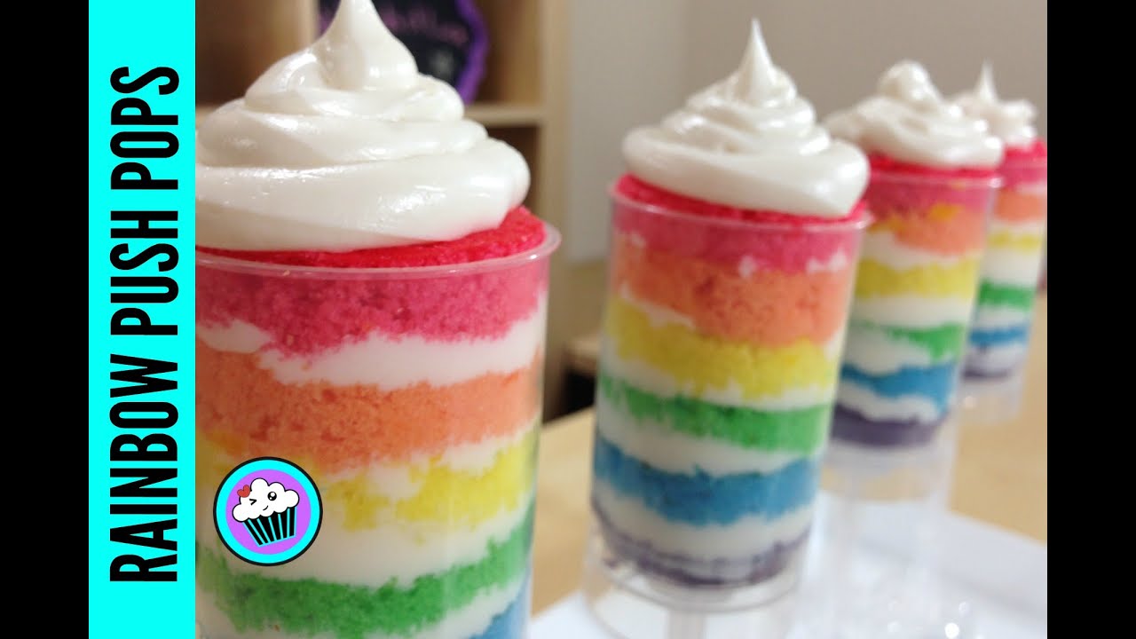 How to make Rainbow Cake - Pinch of Luck - YouTube