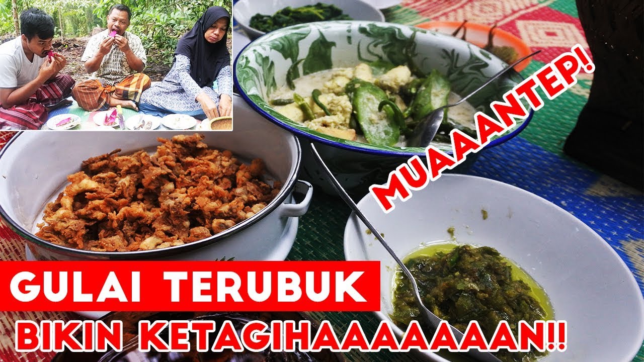 Gulai Turubuk + Jamur Crispy + Ikan Peda + Sambel Ijo MUANTEP!!! - YouTube