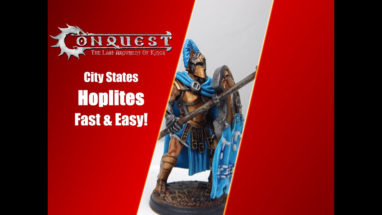 How to Paint Conquest: Hoplites - YouTube