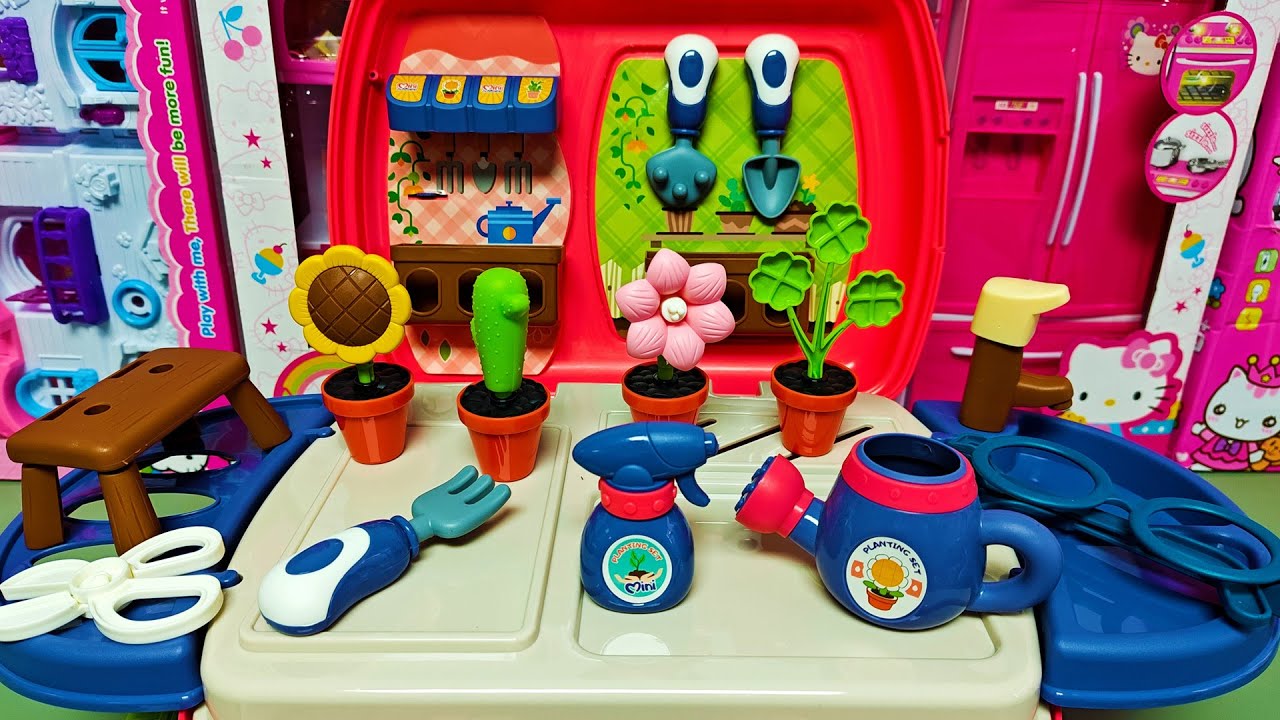 3 Minutes Satisfying with Unboxing & Review Cute Miniature Garden Set ...