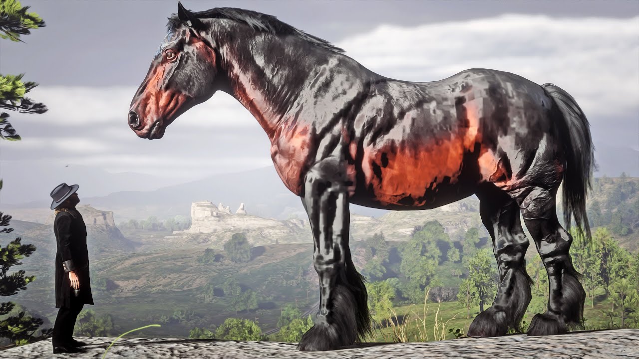 Arthur Morgan Discovers and Tames Seal Brown Breton Horse in New ...