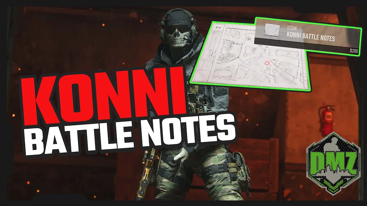 DMZ KONNI BATTLE NOTES // DMZ Season 5 - YouTube