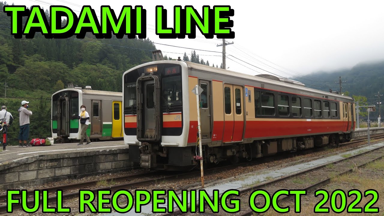 Tadami Line, Japan's scenic railway: Fully reopened Oct 2022 - YouTube