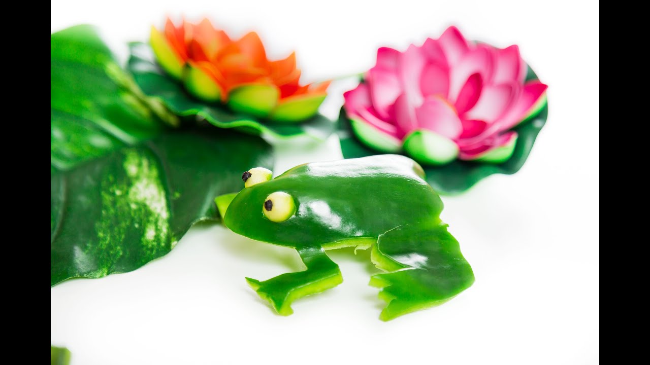 "Grilled bell pepper as frogs" - Stop motion VisualFood - YouTube