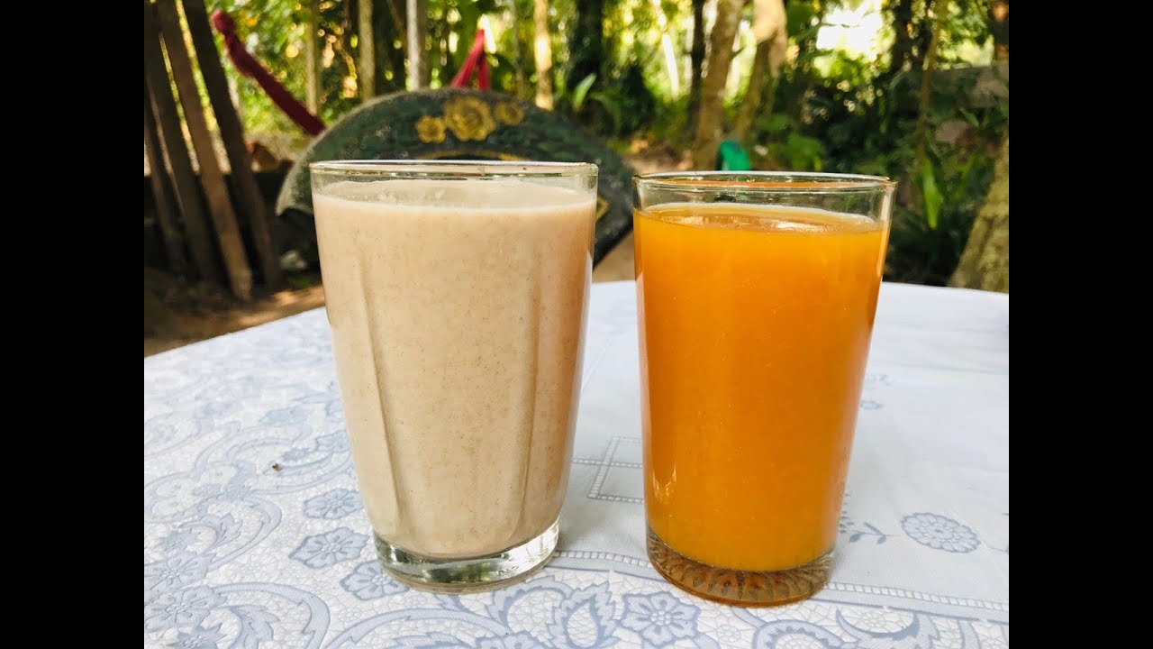 Beli fruit juice and woodapple juice#village food recipes#village life ...
