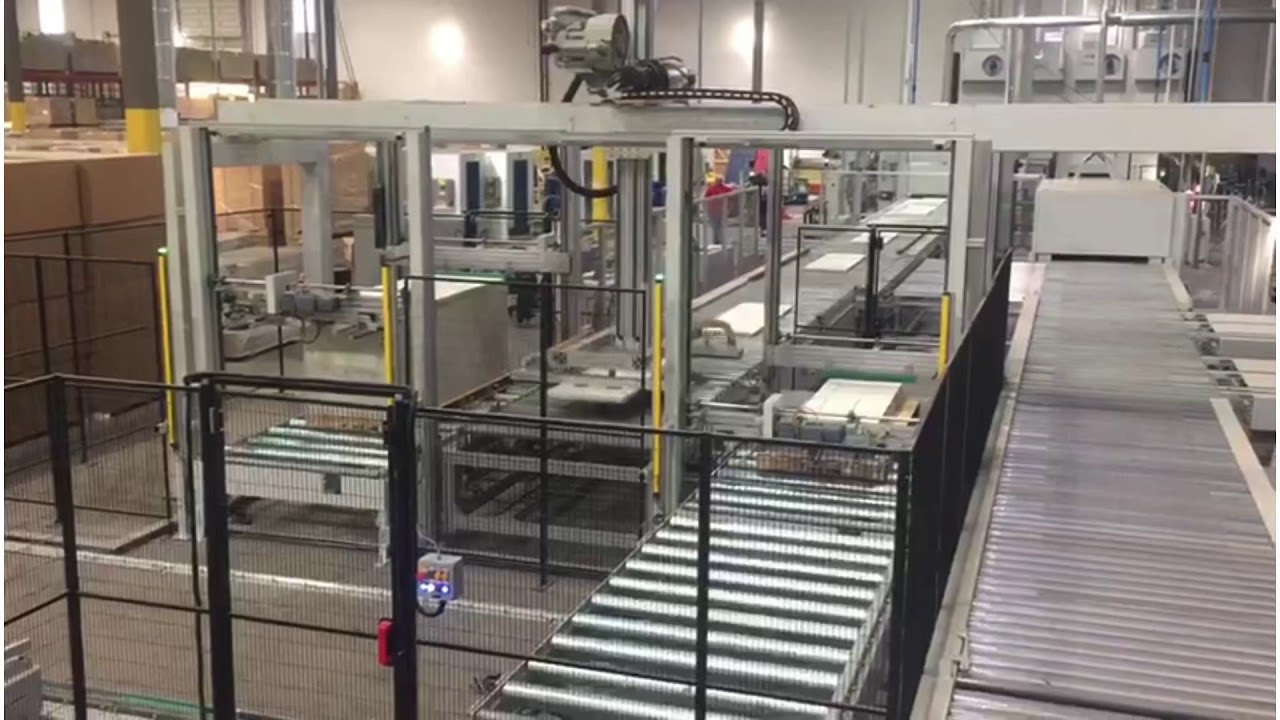 DALSO AUTOMATION: loading lacquering line for panels - YouTube