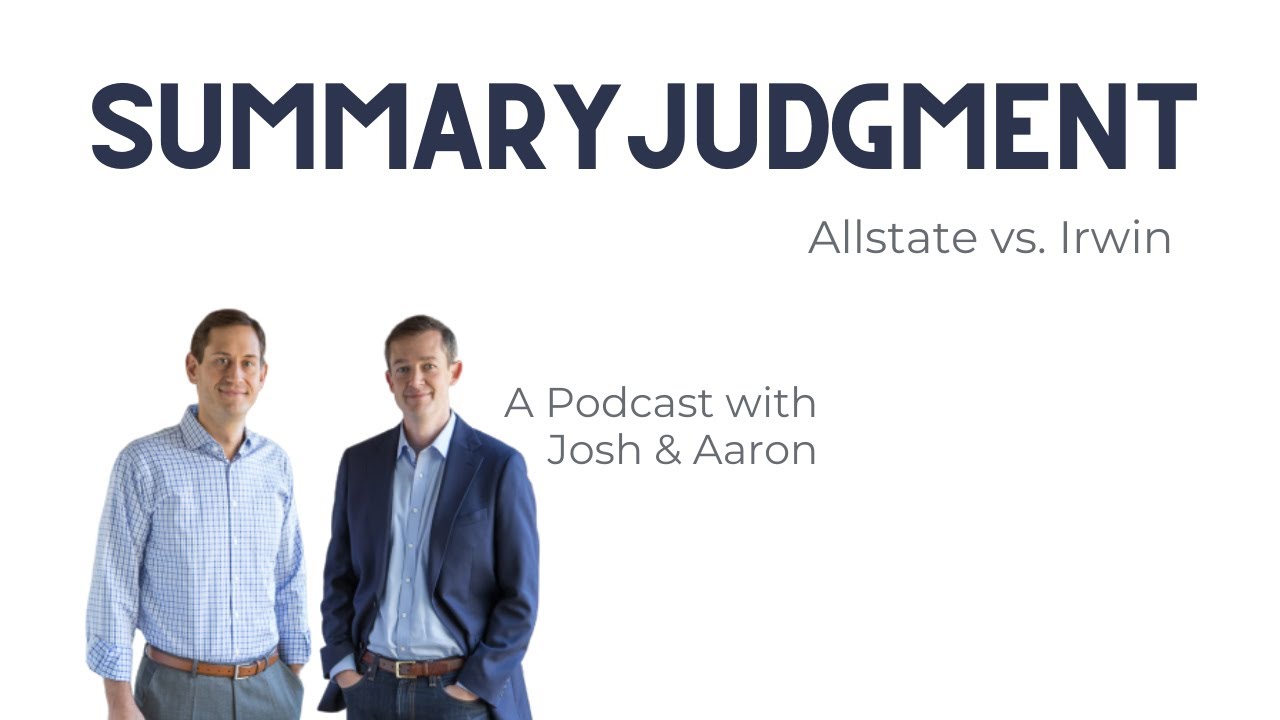 Summary Judgment: Texas Supreme Court's recent opinion about Allstate ...